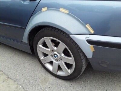 For E46 sedan m3 style archs fenders / fender flares / wide body rear ...