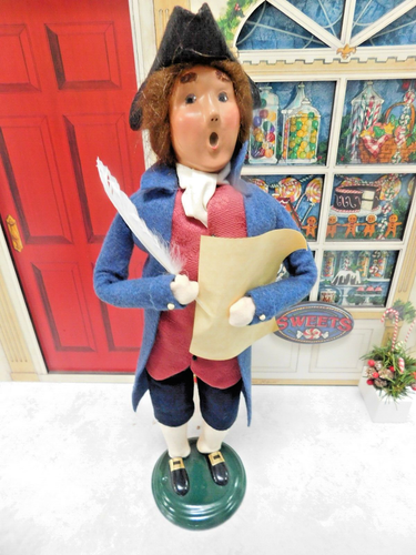 Byers Choice Caroler Thomas Jefferson with Declaration of Independence ...