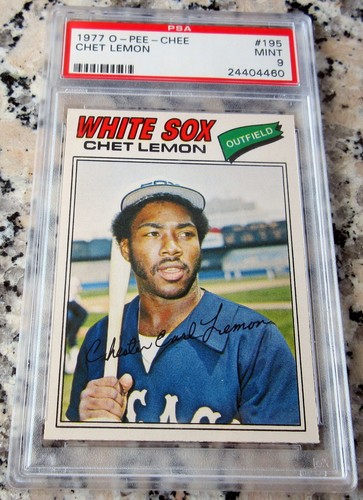 CHET LEMON 1977 O-Pee-Chee RARE Canada PSA 9 MINT POP 12 Tigers 1984 WS ...