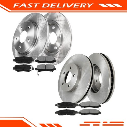 Front Rear Brake Rotors and Brake Pads For Honda Pilot 2009-2015 Brake ...
