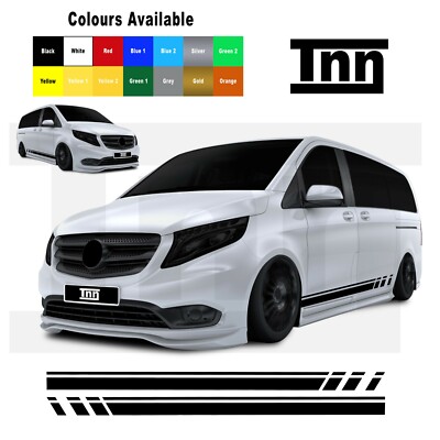 for Mercedes VITO Vito Stickers Racing Side Stripes Vinyls Graphics ...