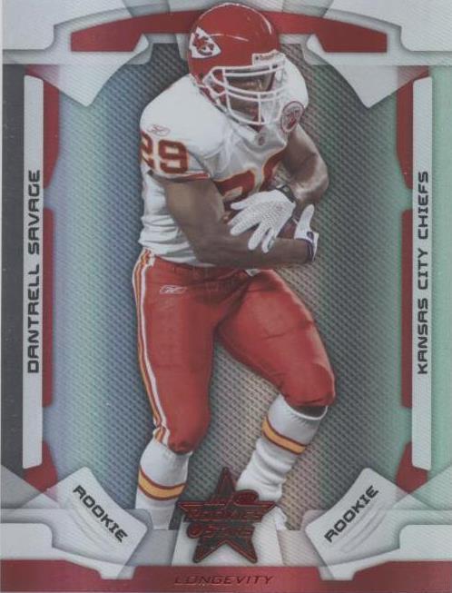 2008 Leaf Rookies & Stars Longevity - Rookie Dantrell Savage #130 Ruby ...