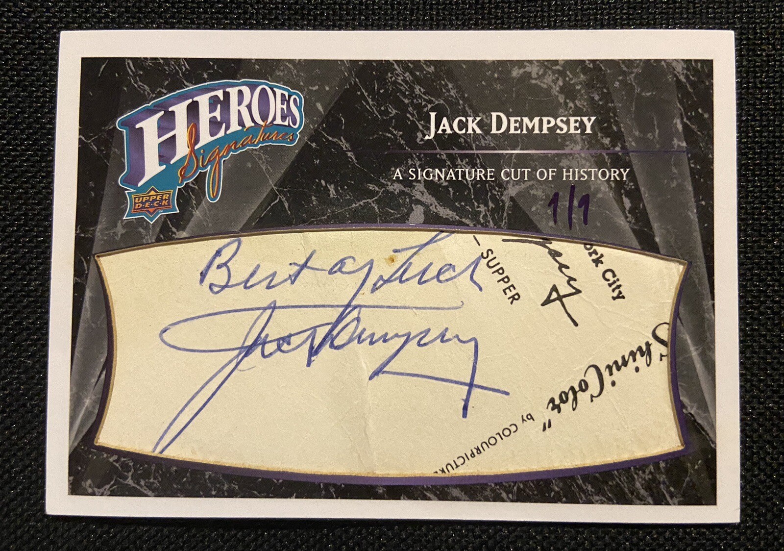 Jack Dempsey Autographed Memorabilia | Signed Photo, Jersey ...