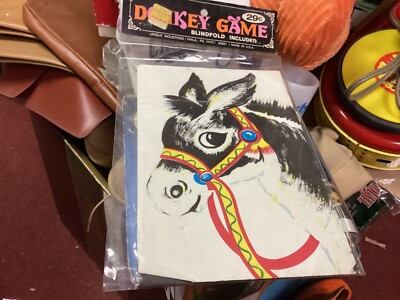 Donkey Game - Pin The Tail On The Donkey - Vintage Game - NOS | eBay