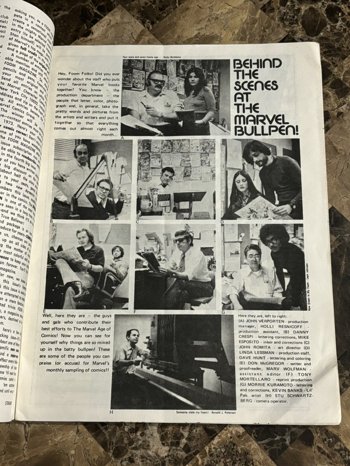 FOOM Magazine #2 1973 Marvel Comics 1st Wolverine Concept Art | eBay