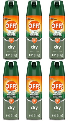 OFF Sportsmen Deep Woods Dry Insect Repellent Mosquito Bug Deet Spray 4 ...