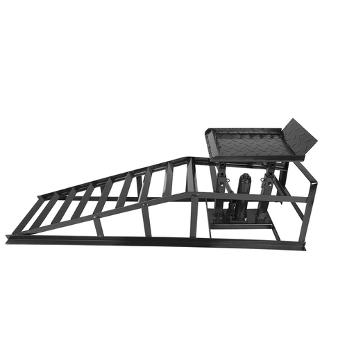 Portable Car Lift Hydraulic Car Ramps 3T Low Profile Car Service Ramps ...