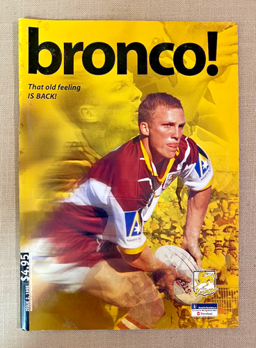 Rugby League NRL Brisbane Broncos magazine "Bronco!" Issue 2 1998 ...