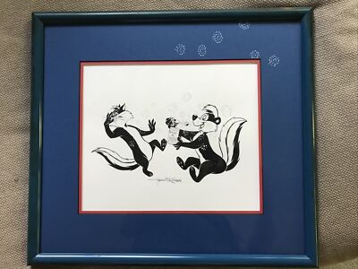 TOM McKIMSON SIGNED SKETCH PEPE LE PEW & PENELOPE, EAU DE PEW | eBay
