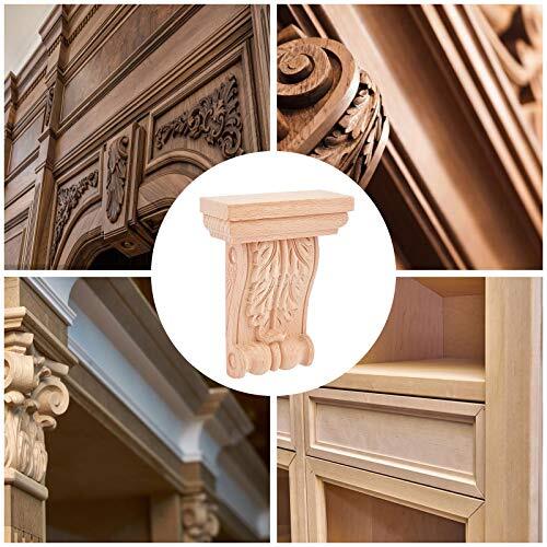 2PC Wooden Corbel 104x80mm European Unpainted Door Decor Natural Door ...