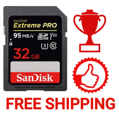 SanDisk Extreme PRO 32GB SDHC UHS-1 Card for Nikon & Canon Cameras | eBay