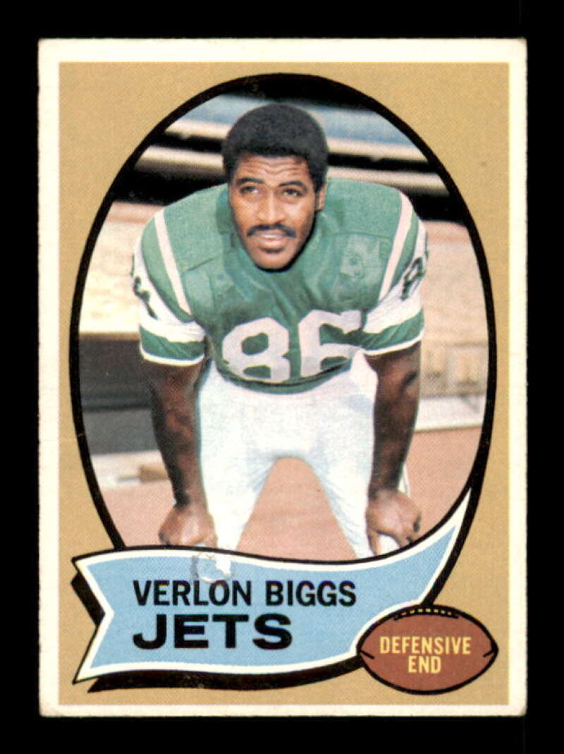 1970 Topps #3 Verlon Biggs FAIR NY Jets 557481 | eBay
