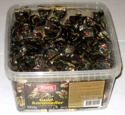 TOMS GULD KARAMELLER 1000g - Box - Schoko - Karamell - Toffee - Bonbon ...