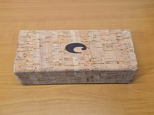 Costa Del Mar Brown Tan Wood Flip Cork Sunglasses Case Hard Sided | eBay