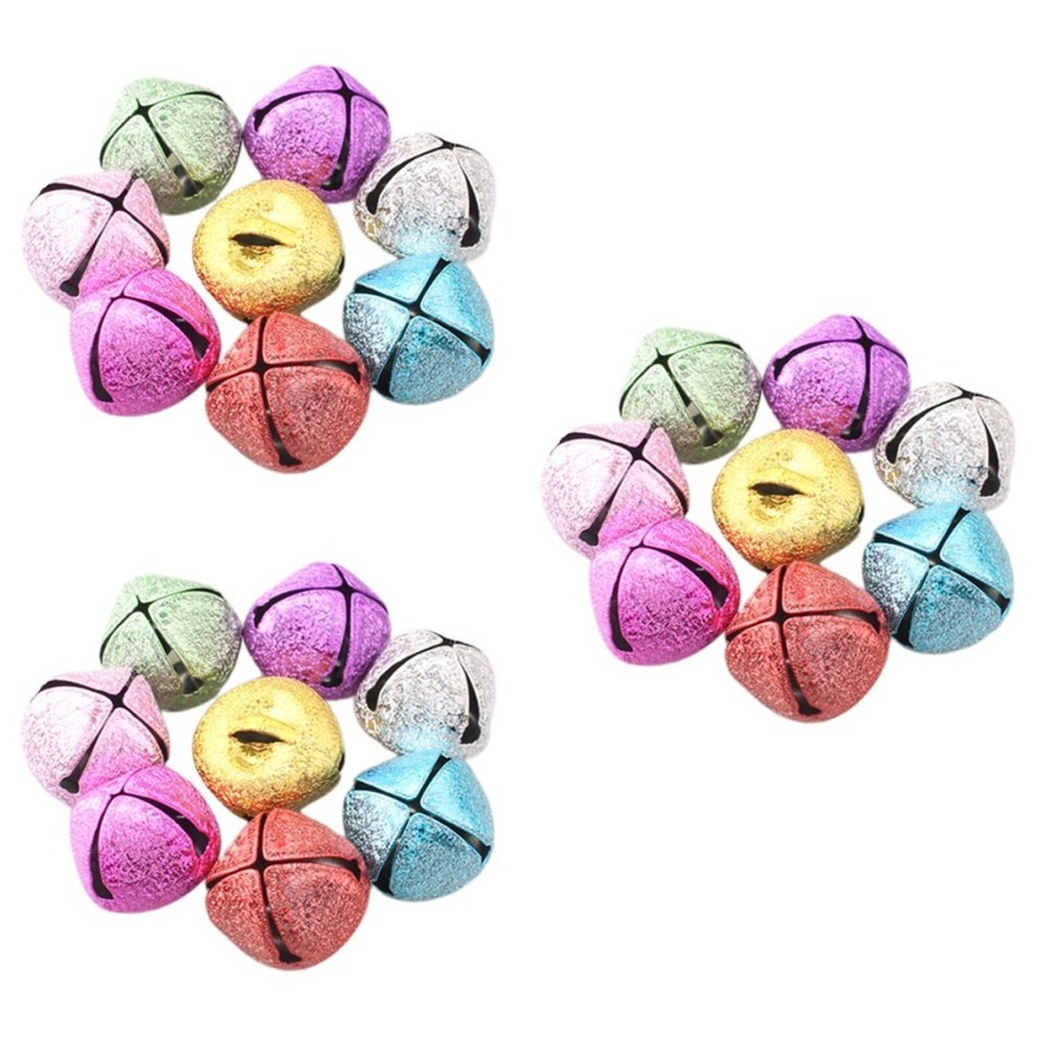 3 Pack Craft Bells Metal Ornaments Accessories Candy Color Small | eBay UK
