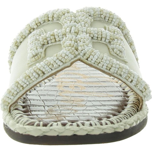 Sam Edelman Womens Fitz Ivory Beaded Slide Sandals 7.5 Medium (B,M ...