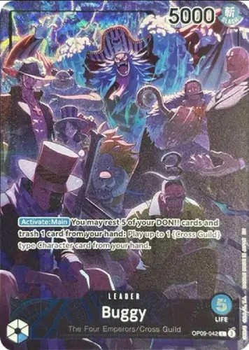 One Piece CCG TCG Buggy Leader (OP09-042) 2nd Anniversary Alternative ...