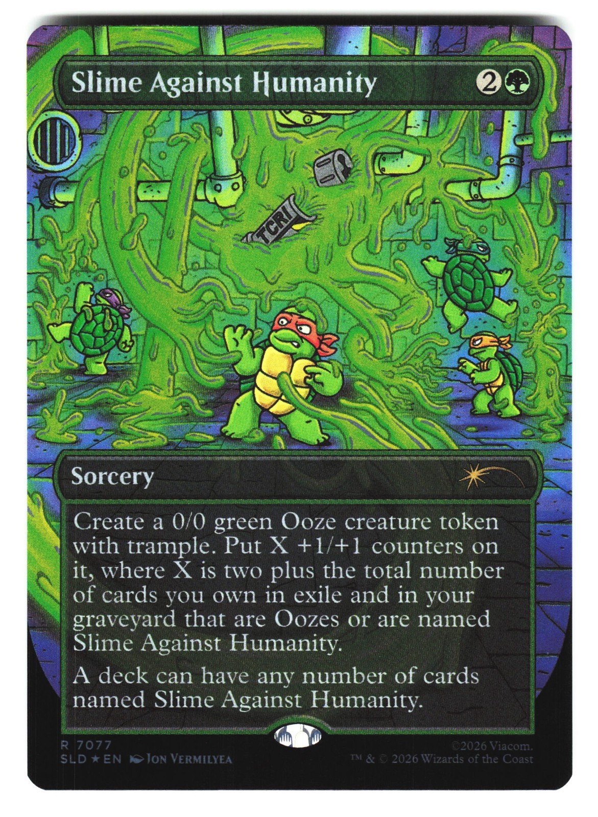 Slime Against Humanity #7077 (NM) (Rainbow Foil) (R) (SLD) Magic MTG | eBay