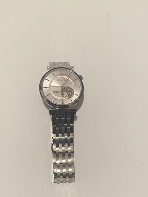 Bulova Men Automatic Classic Regatta Silver Stainless Steel Watch 40MM ...