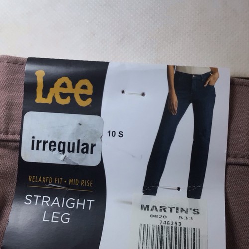 Lee Womens Mauve Relaxed Fit Straight Leg Jean Size 10S-Irregular | eBay