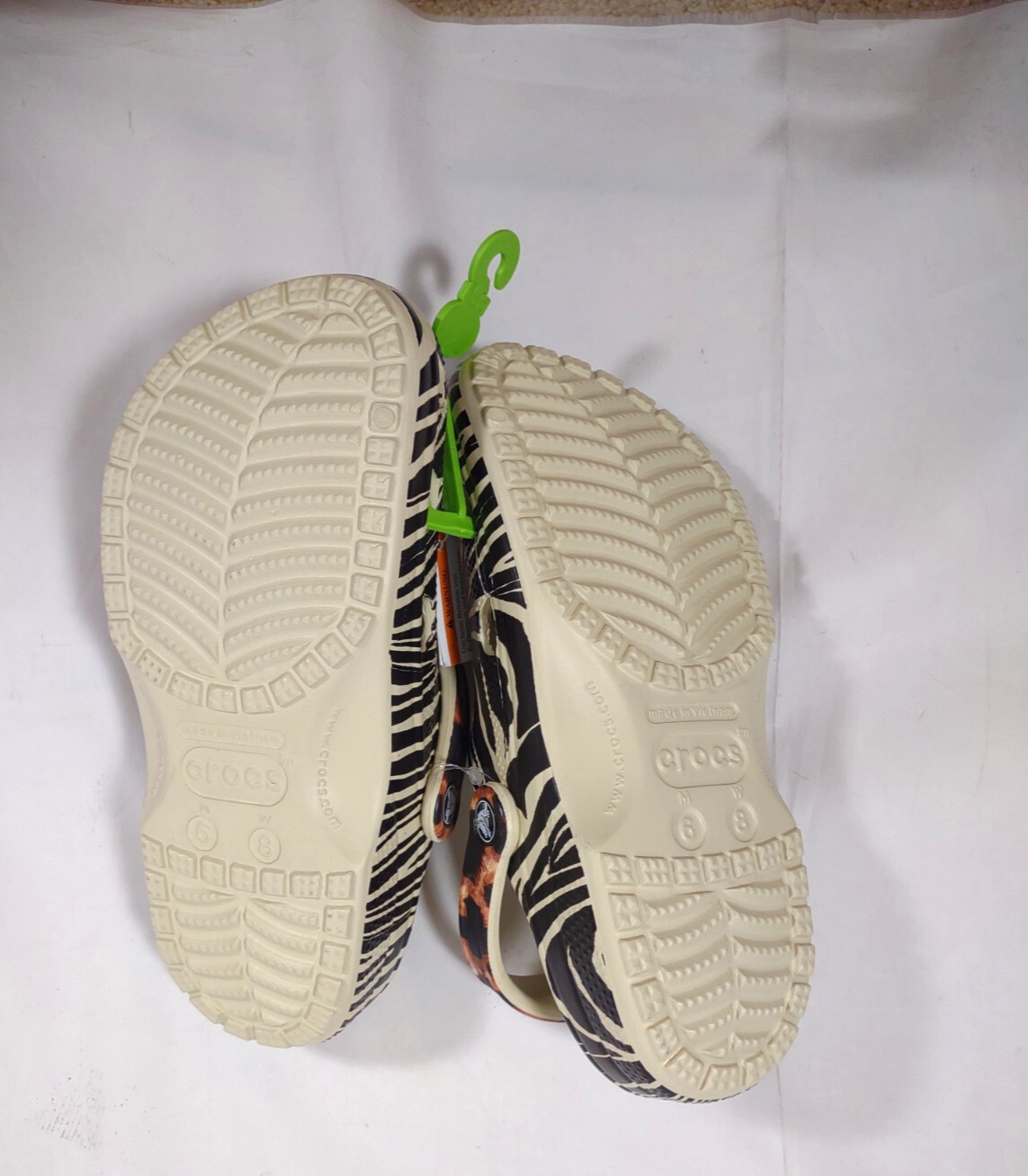 Crocs Classic Animal Remix Clog Women's Size 8 Men's 6 Zebra Leopard ...