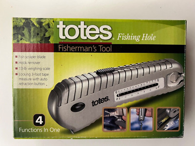 Vintage Totes Fishing Tool Multi-Tool Scale Measure Tape | eBay