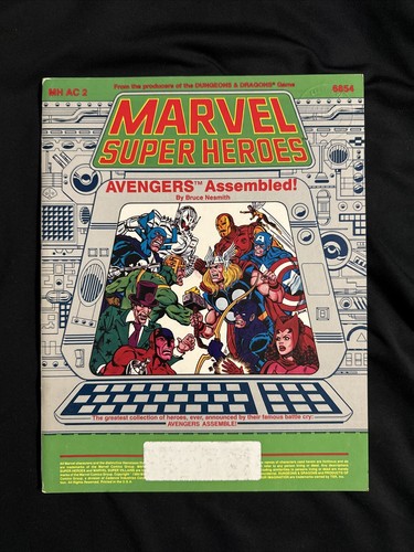 1984 TSR Marvel Super Heroes Avengers Assembled! | eBay