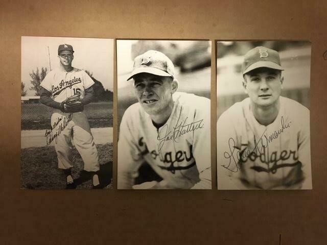 Joe Hatten Brooklyn Dodgers Signed Vintage Postcard JSA Precert.* | eBay