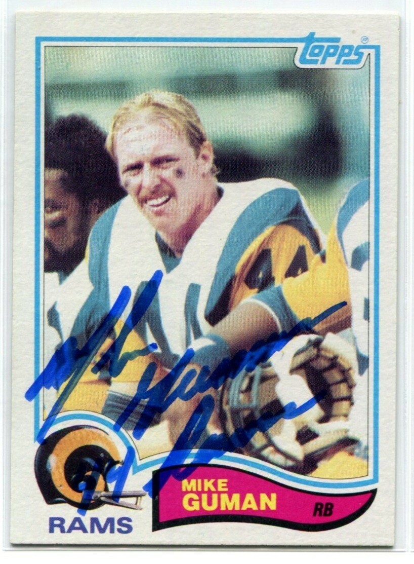 MIKE GUMAN 1982 In Topps Football AUTOGRAPH Signed #376 | eBay