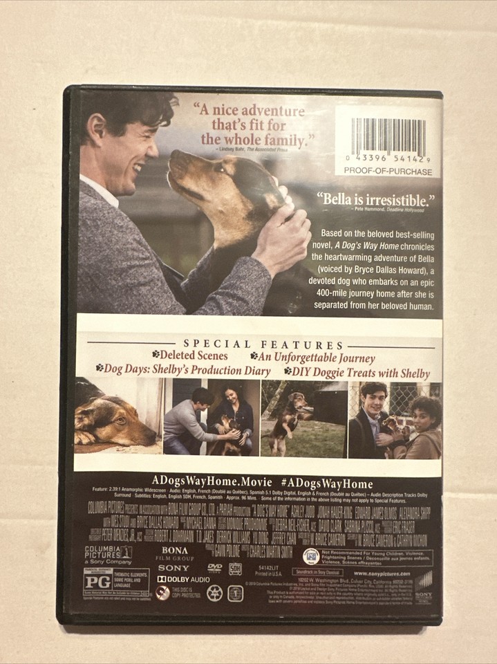 A Dog's Way Home (DVD, 2019) Adventure Family Ashley Judd | eBay
