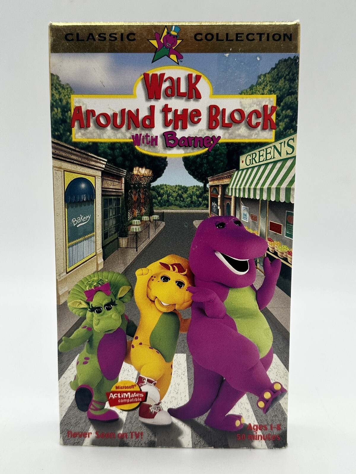 Walk Around the Block with Barney (VHS, 1999) Classic Collection SHIPS ...