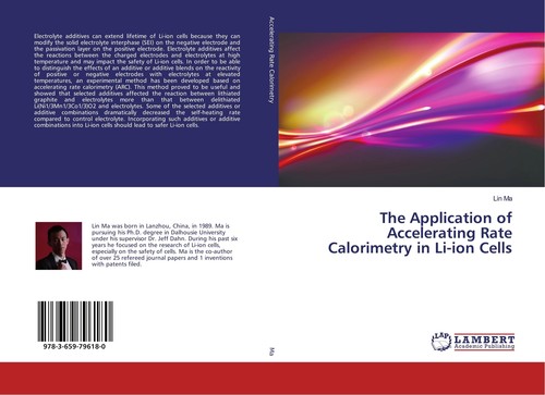 Lin Ma | The Application of Accelerating Rate Calorimetry in Li-ion ...