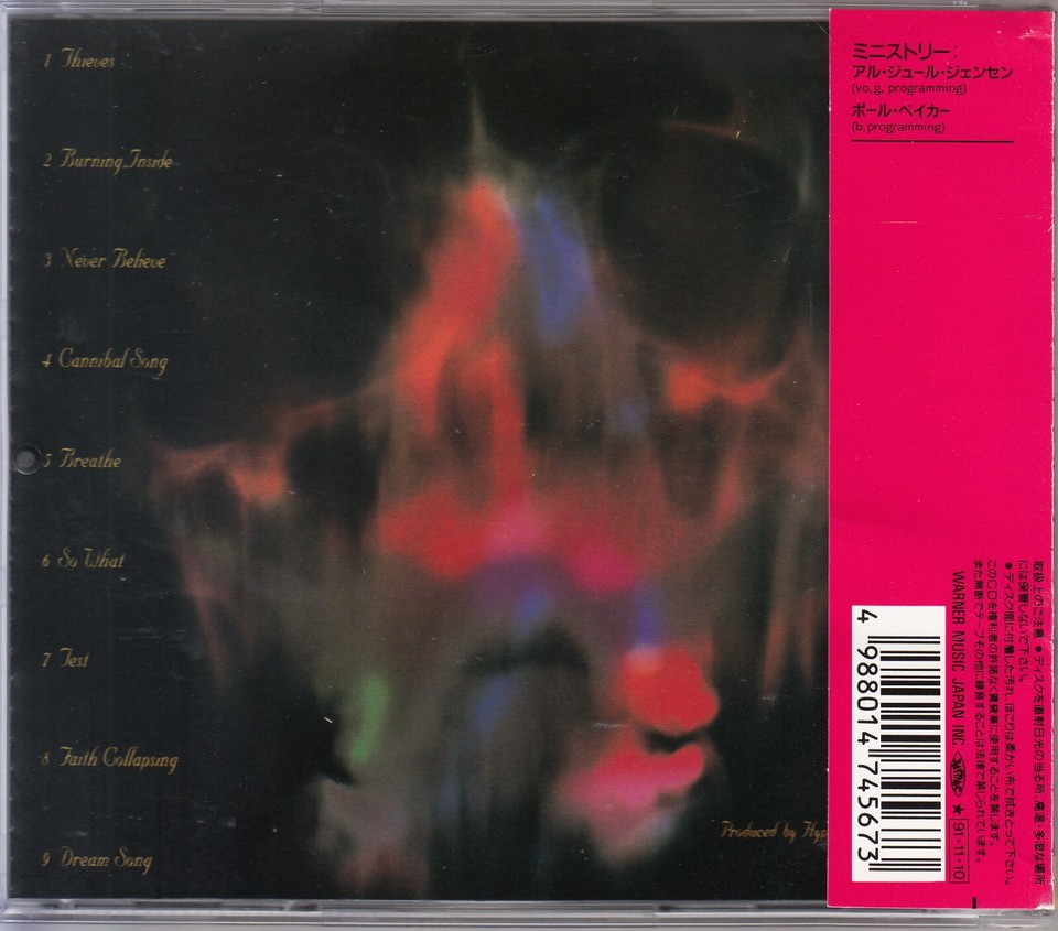 MINISTRY / THE MIND IS A TERRIBLE THING TO TASTE JAPAN CD OOP w/OBI | eBay