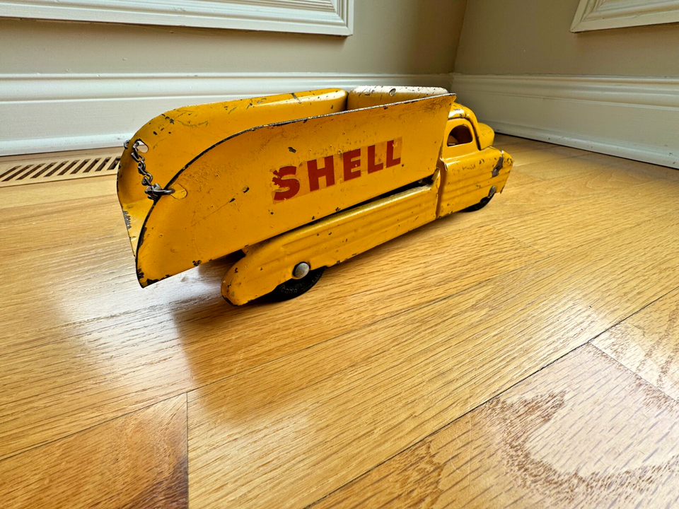 Vintage 1950s Buddy L Shell Oil Truck 13" Pressed Steel Toy | eBay