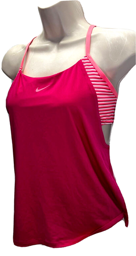 NIKE Women Stretch Scoop Neck Racerback Layered Tankini Swimsuit ...