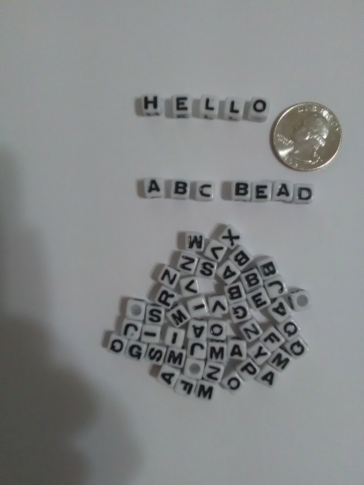 2 pack of Alphabet Letter Dreadlock Braid braiding Hole Bead hair ...