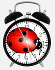 Cute Lady Bug Alarm Desk Clock 3.75" Home or Office Decor E315 Nice For ...