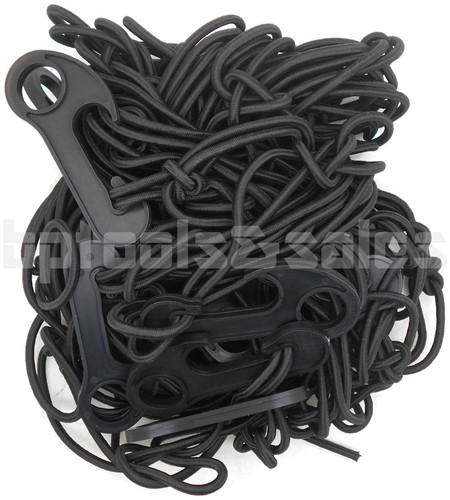 48" x 60" Truck Bed Cargo Net Elastic Bungee Stretch Mesh Nylon Hooks ...