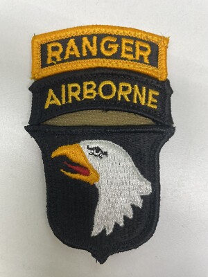 101st Airborne Div Unit Patch With Airborne And Ranger Tab, Color With ...