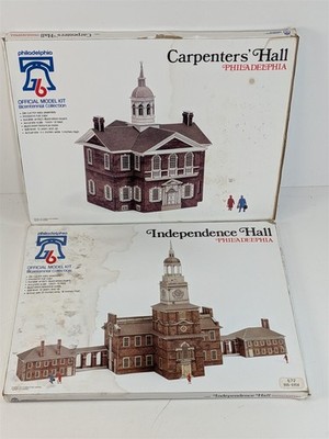 1974 Landmark Models P200 Independence & P201 Carpenters Hall Paper ...