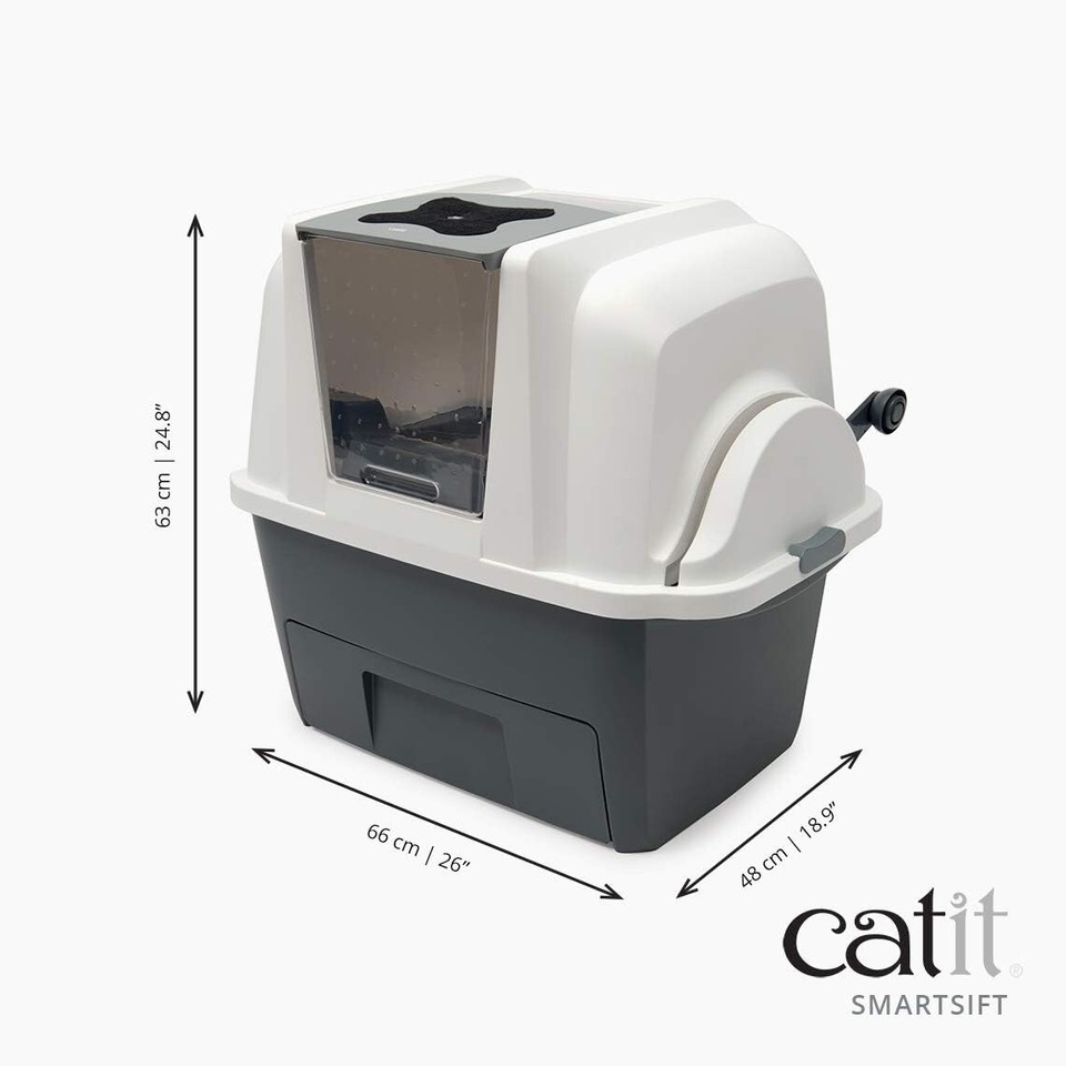 Catit Smartsift Automatic Sifting Cat Litter Box Cat-Friendly Design ...