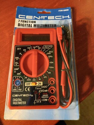 7 Function Digital Multimeter DC-AC Voltage Battery Multi Tester Cen ...