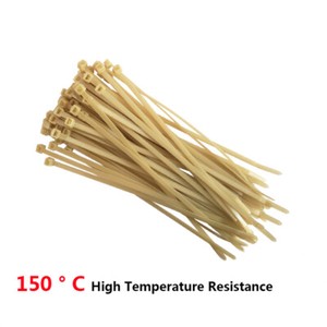 150℃ High Temp Resistance Nylon Tie Zip Tie Wrap Cable Binding Bundle 2 ...