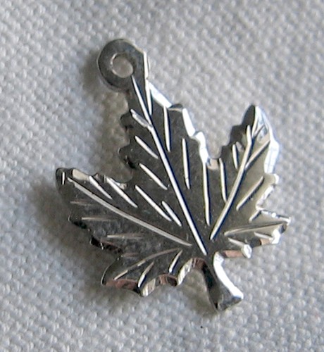 xx Vintage Sterling Silver Maple Leaf Charm Pendant DCJ ~Canada -Syrup ...