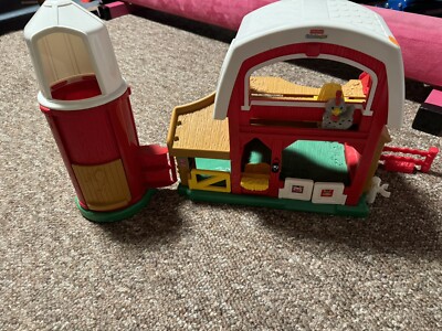 Fisher Price Little People Animal Sounds Farm Barn & Silo Playset | eBay