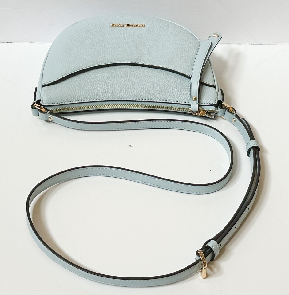 MICHAEL KORS DOVER SMALL MINI HALF MOON CROSSBODY LEATHER BAG | eBay