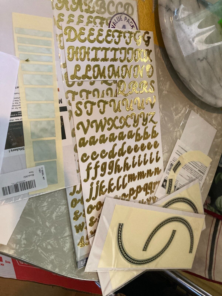 Huge Lot Guitar Building Hobby Inlay Abalone Decals Mother of Pearl Etc ...