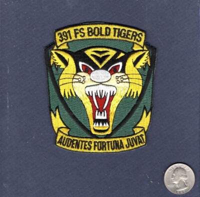 Original 391st FS BOLD TIGERS Fighter Squadron USAF F-15 EAGLE Patch | eBay