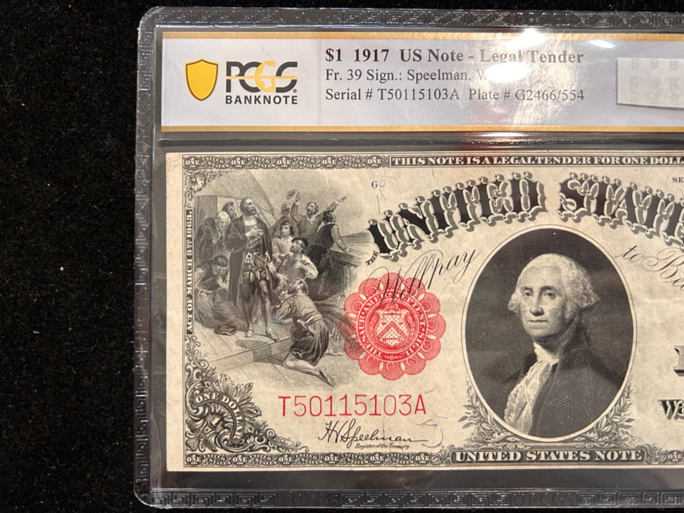 1917 $1 US Legal Tender Note Fr 39 PCGS Choice Very Fine 35 PPQ | eBay
