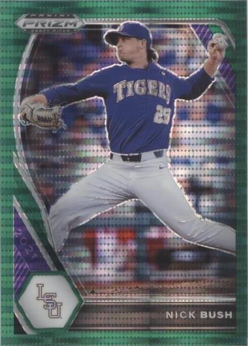 2021 Panini Prizm Draft Picks - Nick Bush #PDP181 Green Pulsar Prizm ...